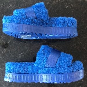 UGG | Shoes | New Ugg Fluffita Slipper Classic Blue Slip On Royal Blue ...